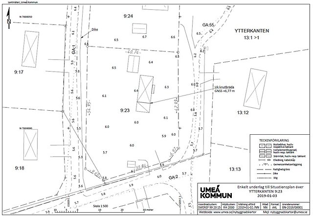 Nybyggnadskarta och enkelt underlag till situationsplan - Umeå kommun